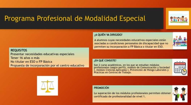 Programas Profesionales Modalidad Especial - Fundación Instituto San José