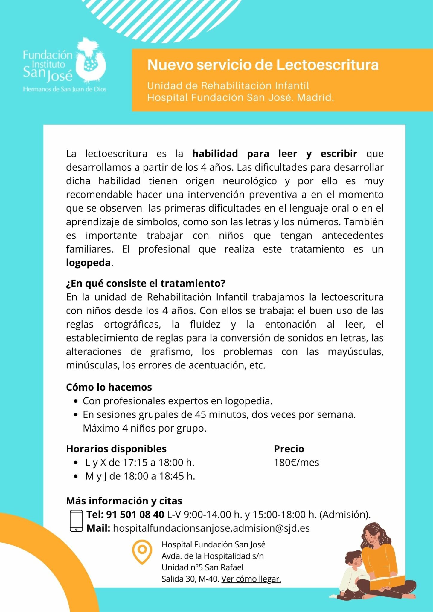 Nuevo servicio de lectoescritura en nuestro área de rehabilitación infantil - Fundación ...